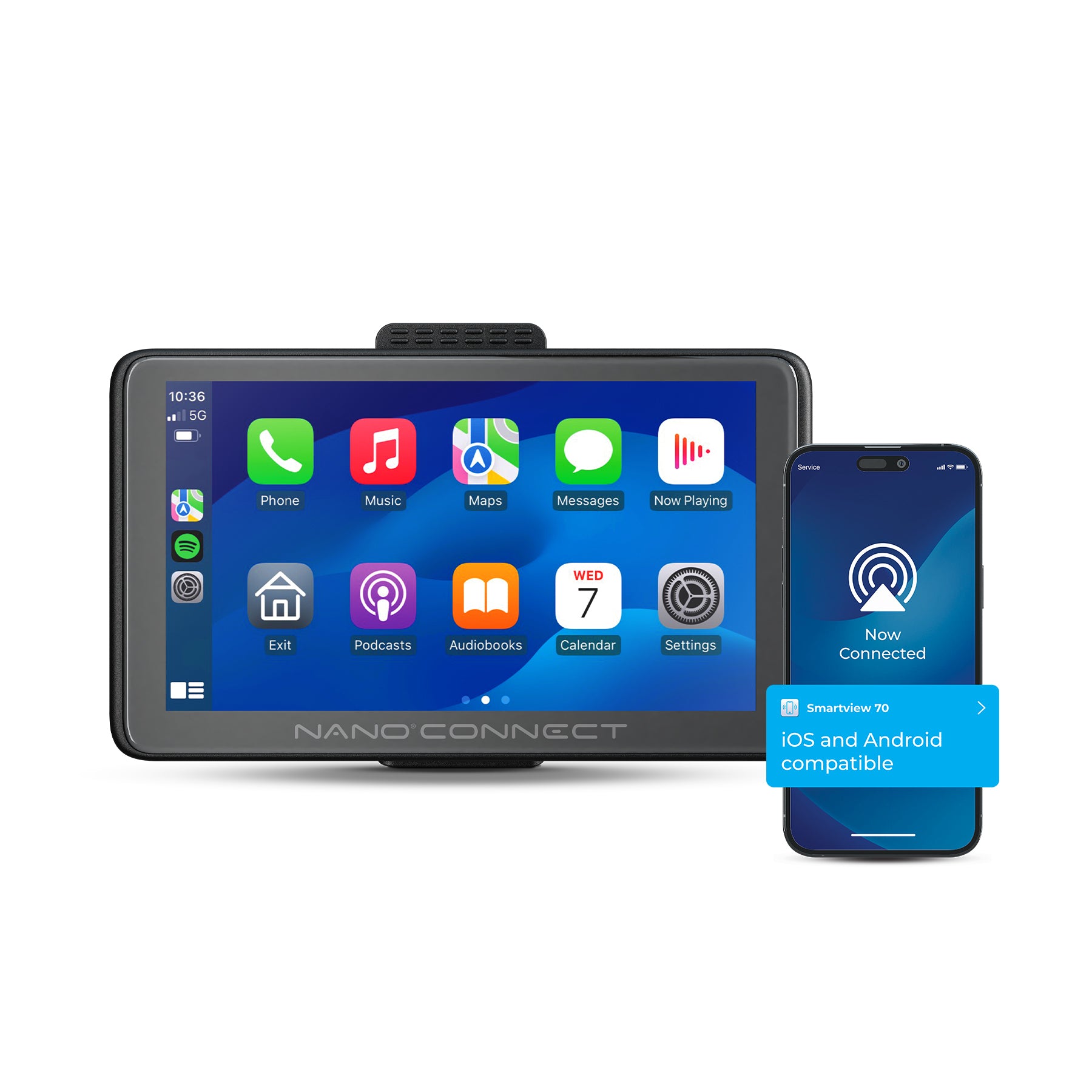 NanoConnect Smartview 70 7.0” Wireless Smart Monitor – NanoCamPlus